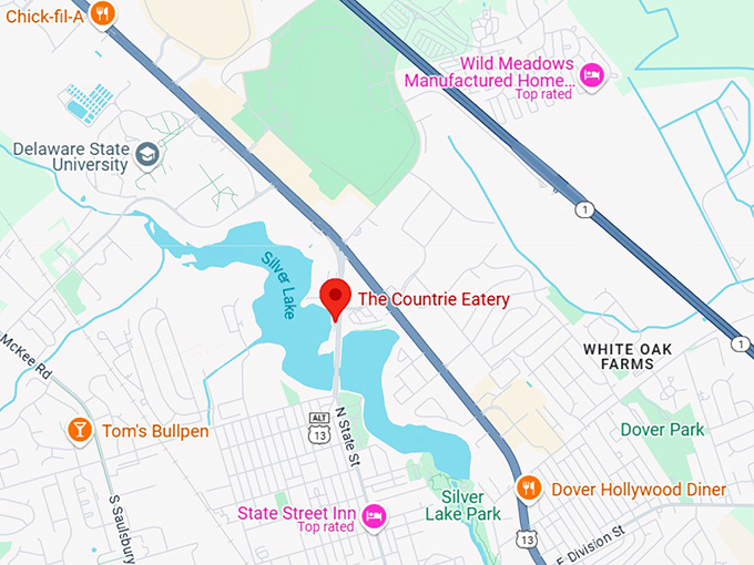 16. the countrie eatery map