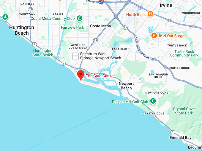 16. the crab cooker map