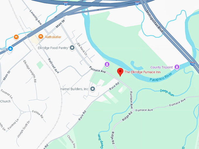 16. the elkridge furnace inn map