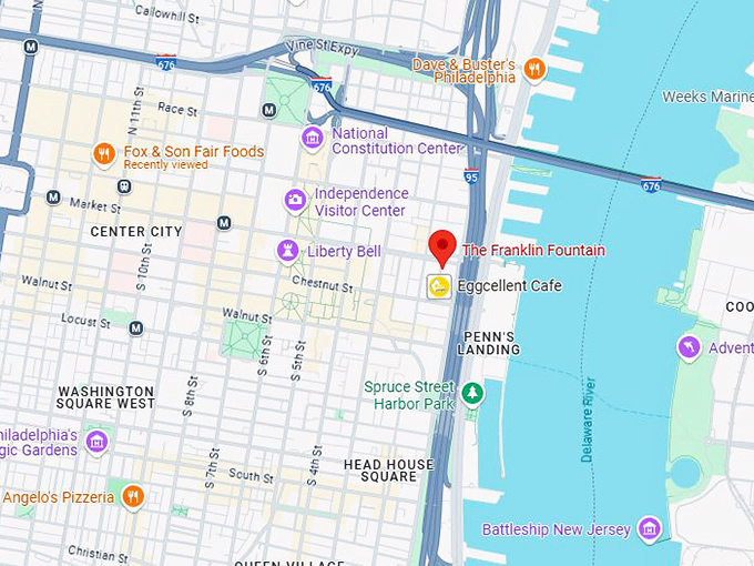 16. the franklin fountain map