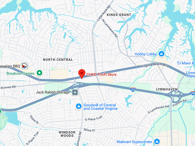 16. the gigantic discount store in virginia that's almost too good to be true map