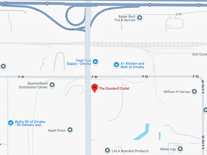 16. the goodwill outlet map