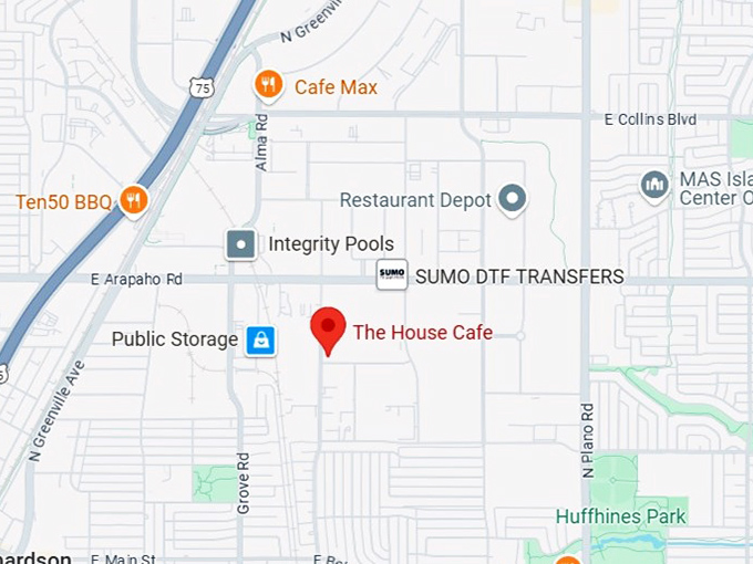 16. the house cafe map