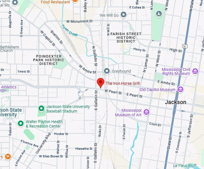 16. the iron horse grill map