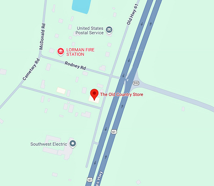 16. the old country store map