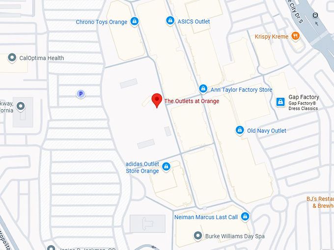 16. the outlets at orange map