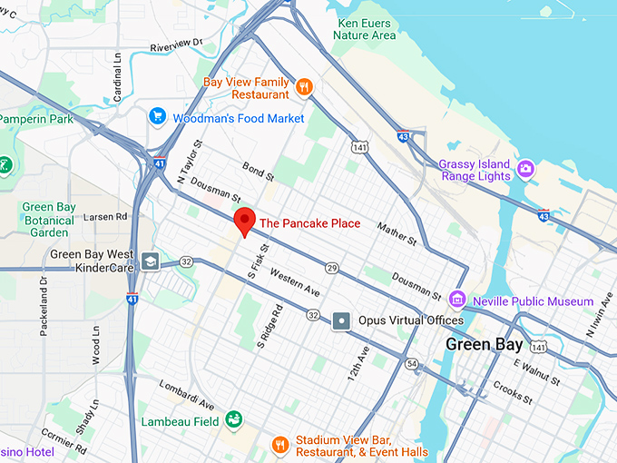 16. the pancake place map