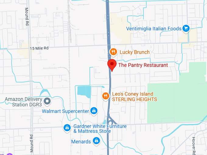 the pantry restaurant map