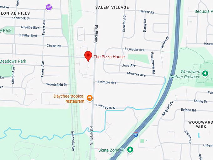 16. the pizza house map