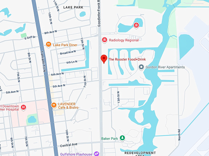 16. the rooster food+drink map