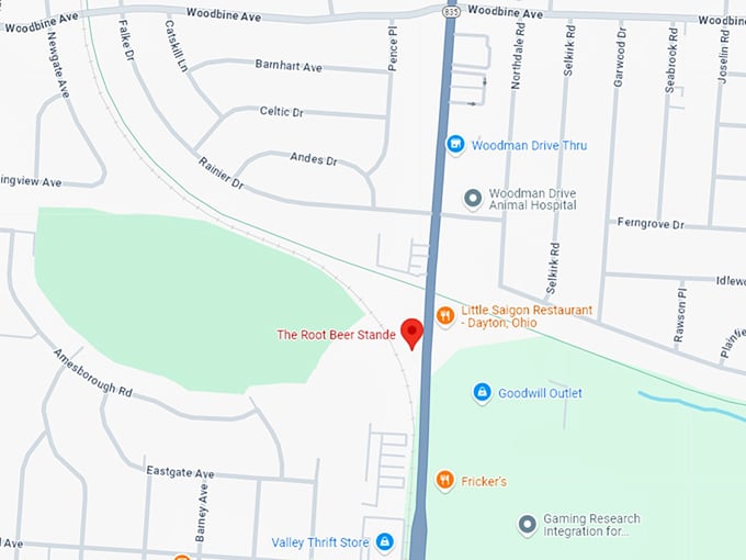 16. the root beer stande map