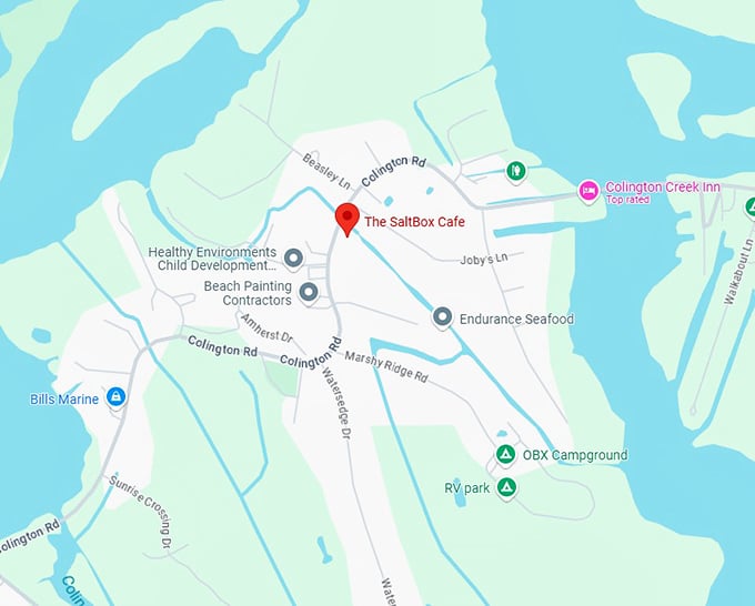 16. the saltbox cafe map