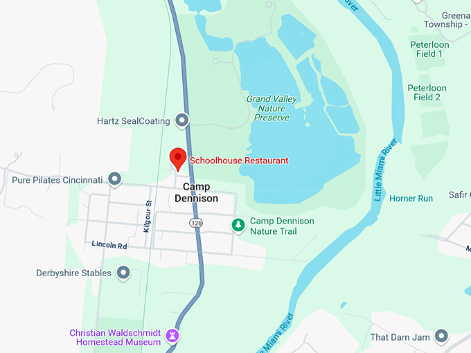 16. the schoolhouse restaurant map