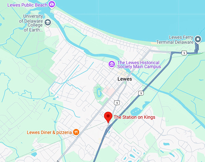 16. the station on kings map