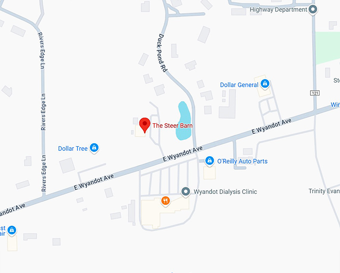 16. the steer barn map