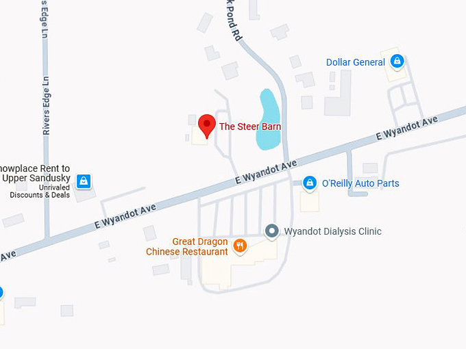 the steer barn map