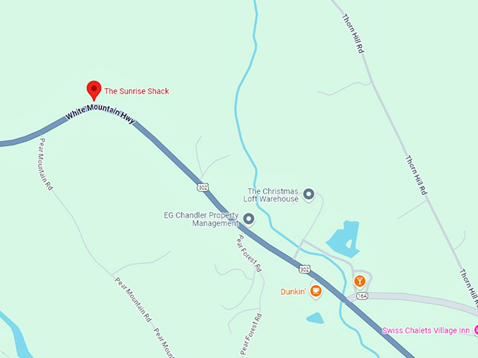 16. the sunrise shack map