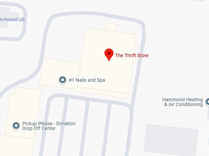 16. the thrift store map
