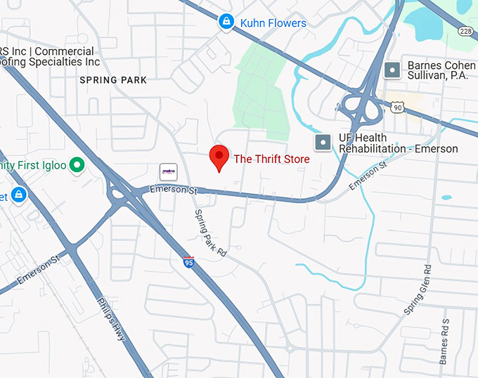 16. the thrift store map