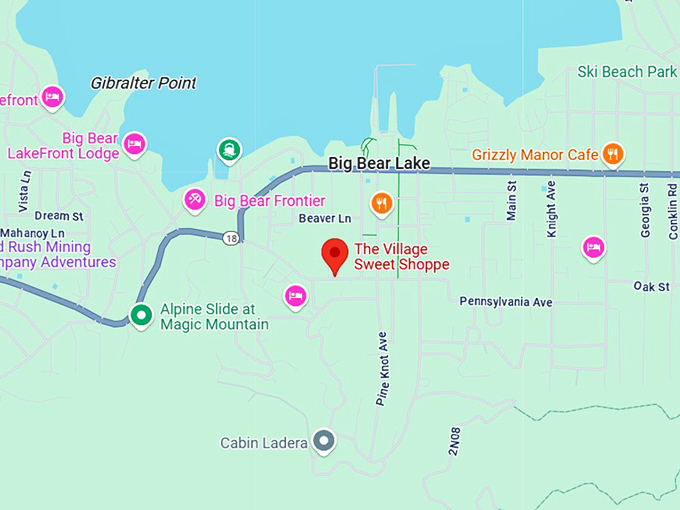 16. the village sweet shoppe map