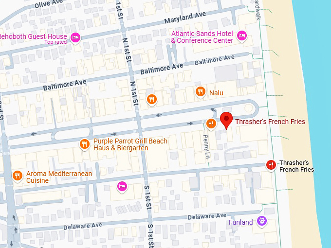 16. thrasher's french fries map