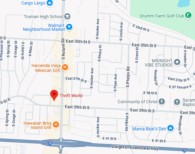 16. thrift world map