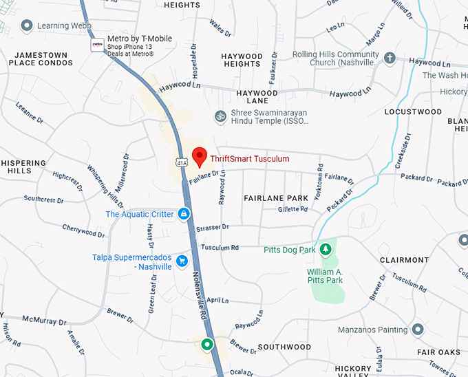 16. thriftsmart tusculum map