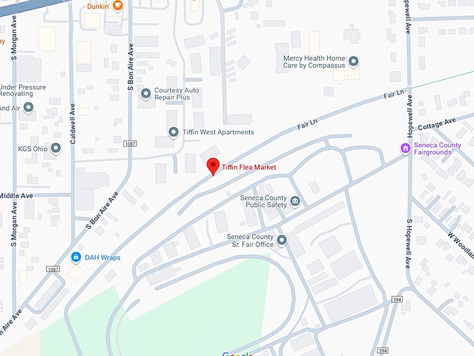 16. tiffin flea market map