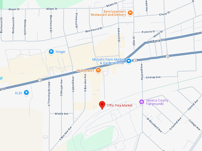 16. tiffin flea market map