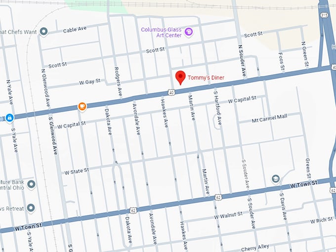 16. tommy's diner map