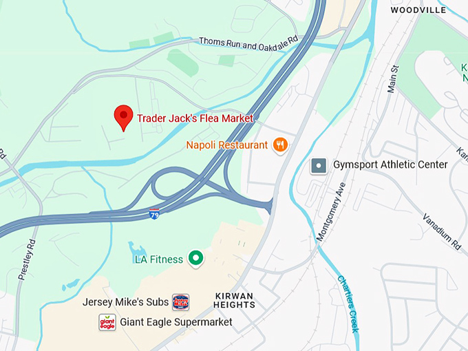 16. trader jack's flea market map