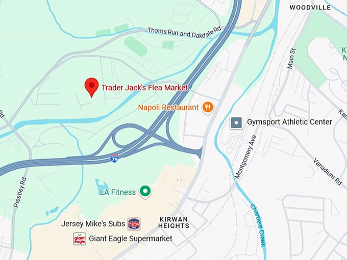 16. trader jack's flea market map