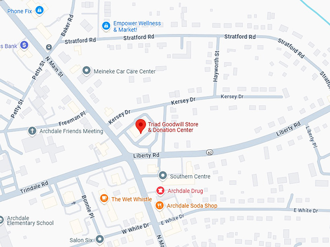 16. triad goodwill store & donation center map