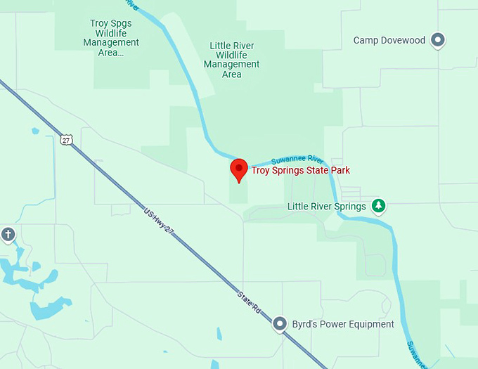 16. troy springs state park map