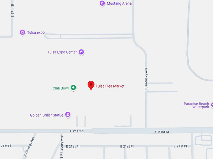16. tulsa flea market map