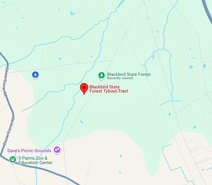 16. tybout tract trail map