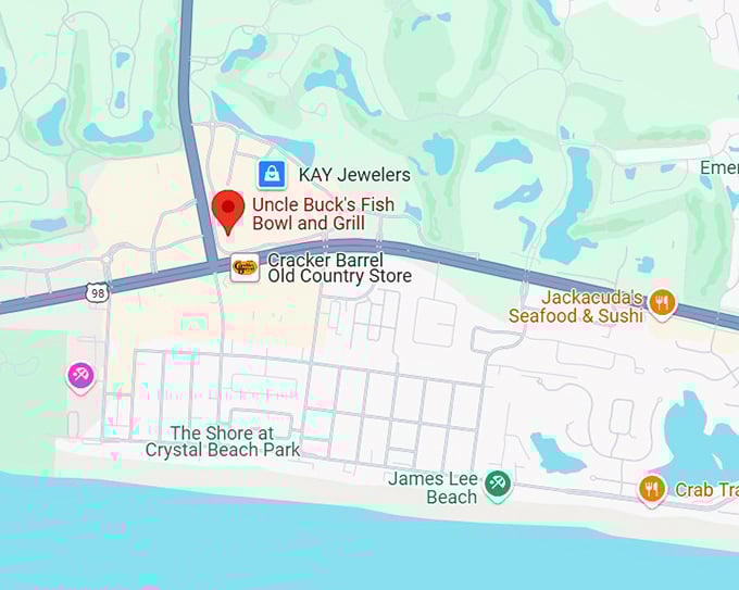 16. uncle buck&rsquo;s fish bowl and grill map