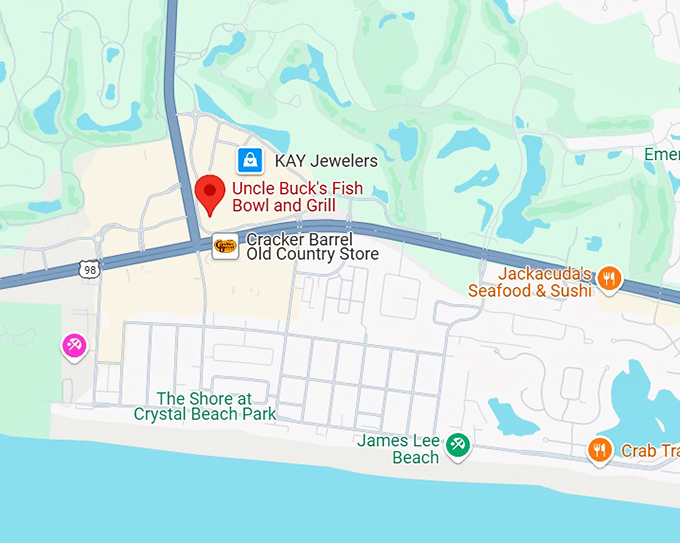 16. uncle buck&rsquo;s fish bowl and grill map