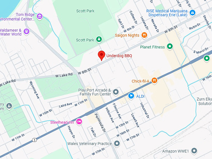 16. underdog bbq map