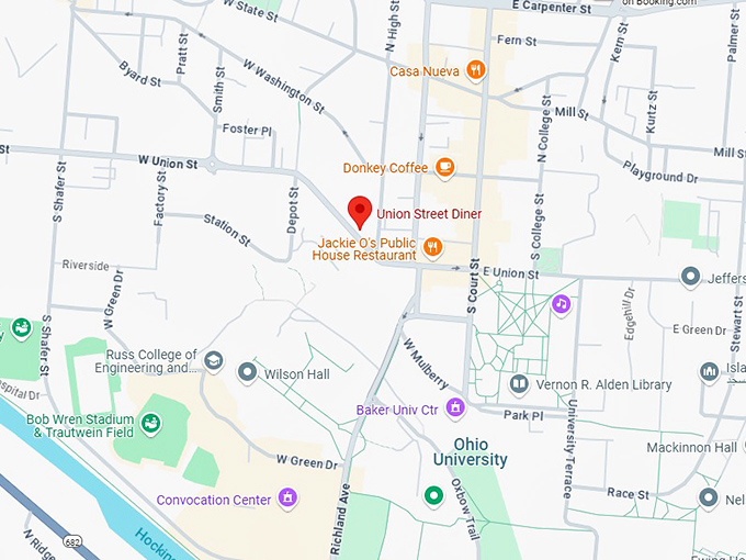 16. union street diner map