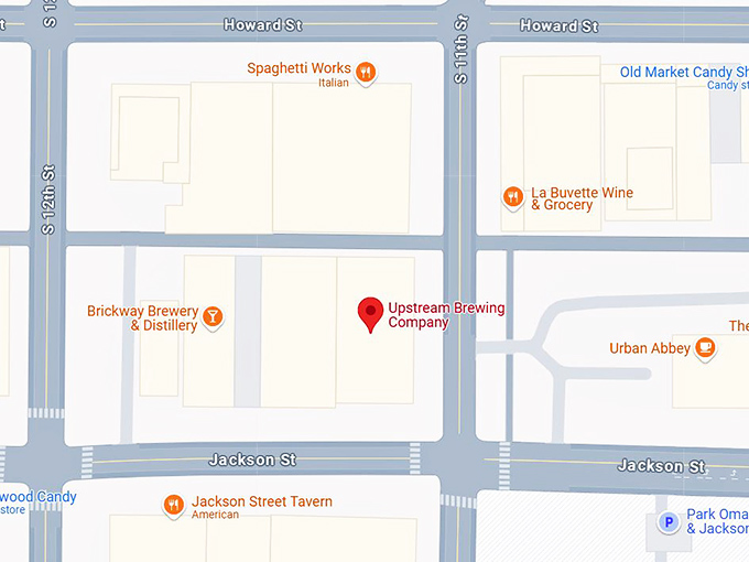 16. upstream brewing company map