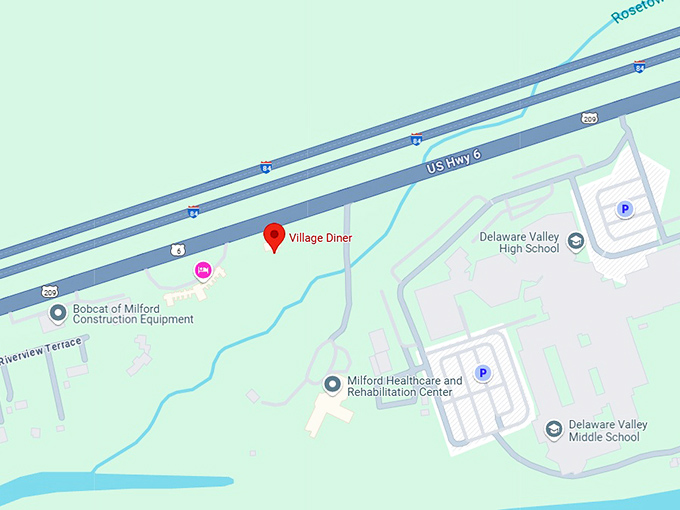 16. village diner map