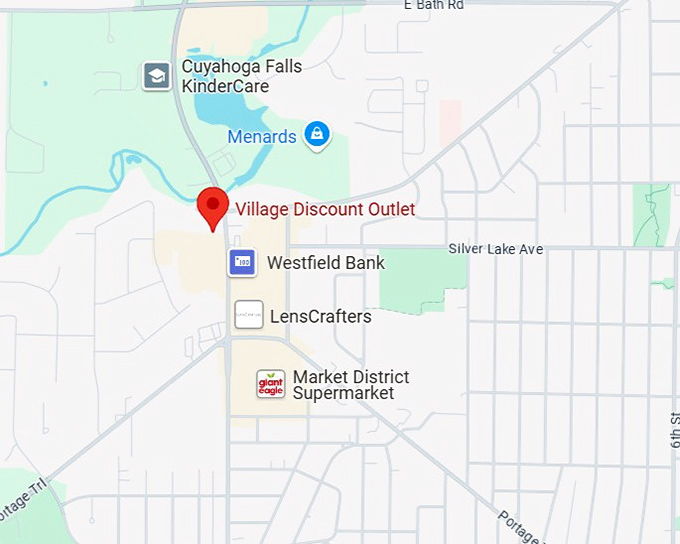 16. village discount outlet map