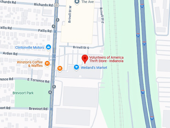 16. volunteers of america thrift store indianola map