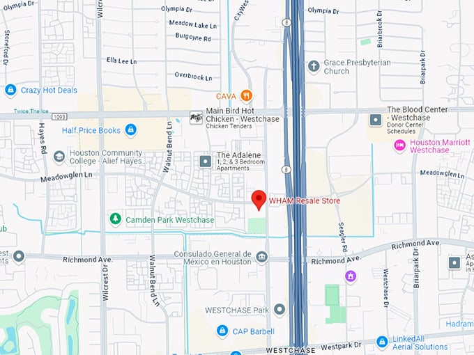 wham resale store map