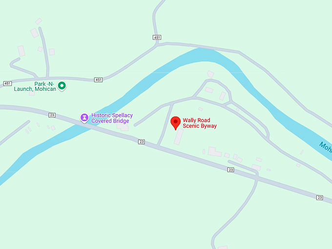 16. wally road scenic byway map