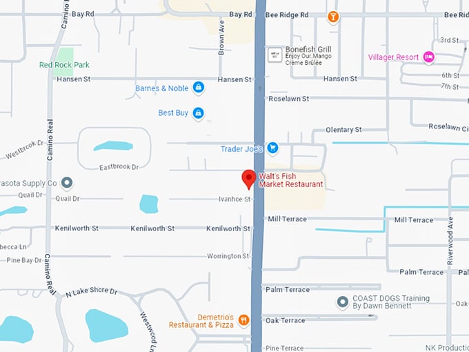 16. walt's fish market restaurant map