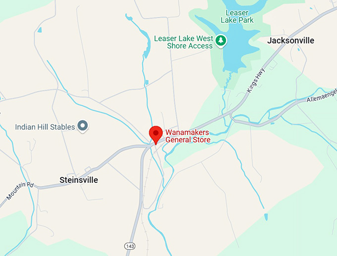 16. wanamakers general store map