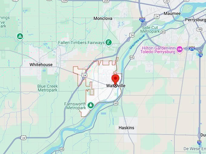 16. waterville, oh map