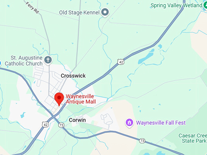 16. waynesville antique mall map